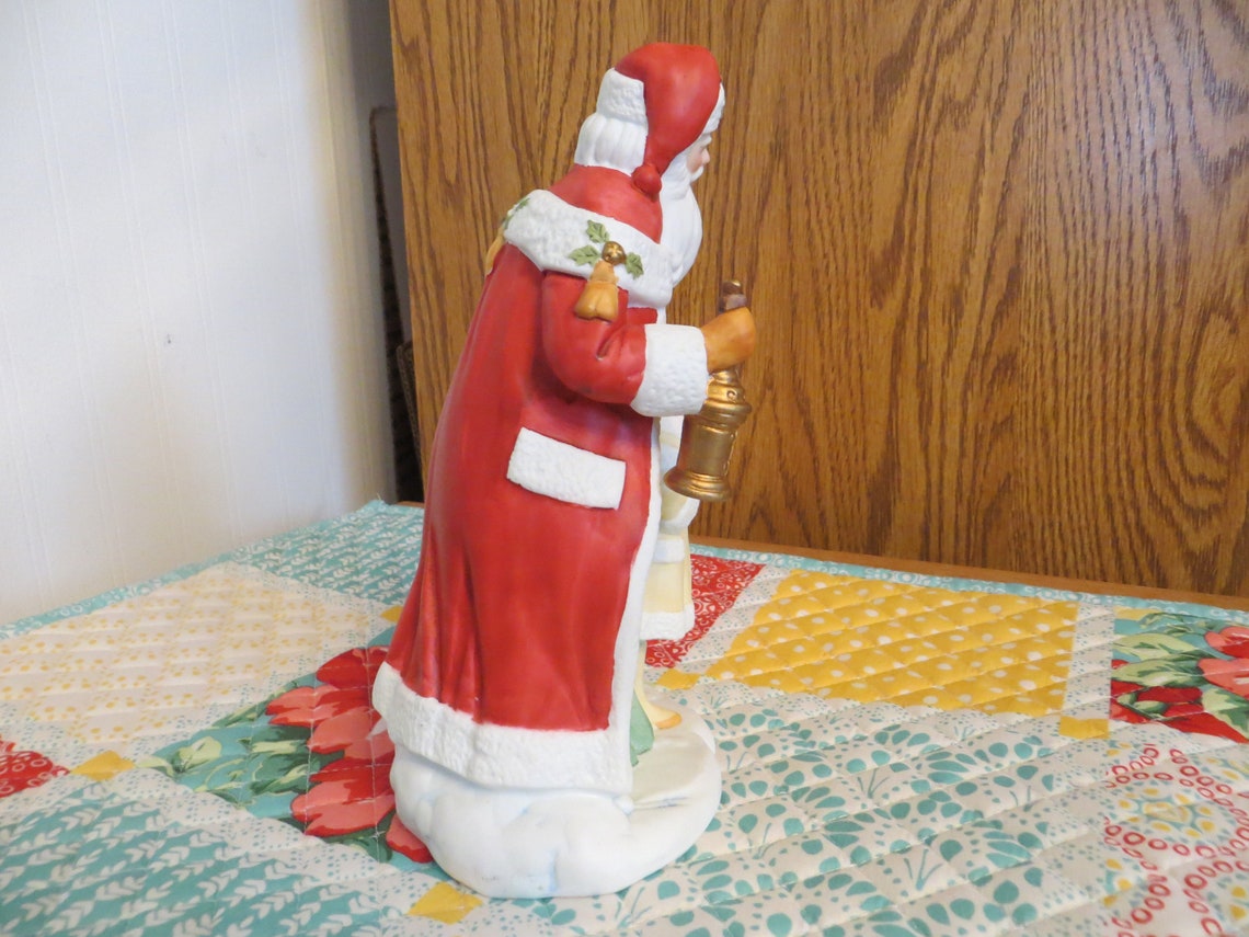 Beautiful Avon 1995 Santa Claus Figurine With Little Girl. - Etsy