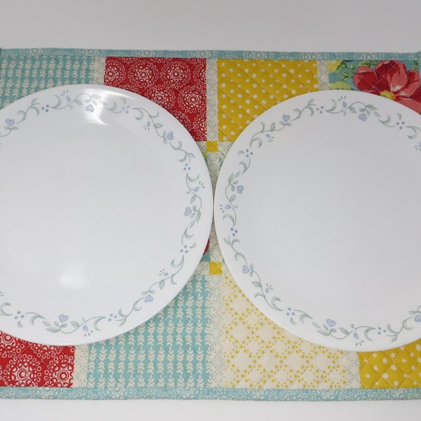 Corelle Blue Heart Dishes - Etsy