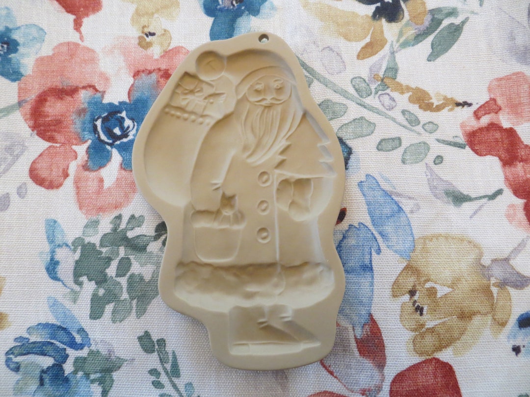 Vintage 1983 Santa Cookie Mold - Brown Bag Cookie Art - Etsy