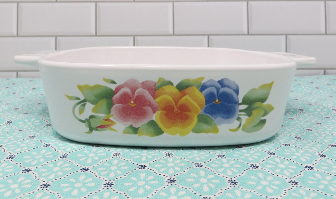 Corning Ware Pyrex Summer Blush 1 Quart A 1 B Casserole Pink/yellow ...