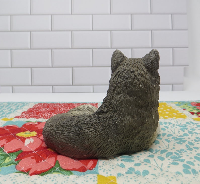 Stone Critter Wolf Reclining Figurine, 4.75" Across, USA - Etsy