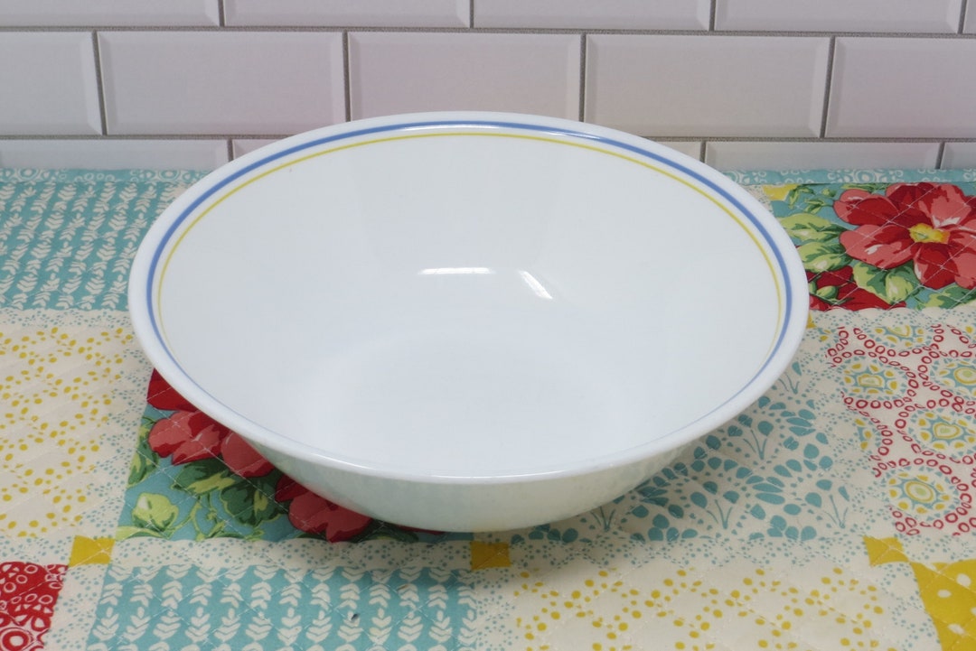 8" Round Vegetable Bowl Primavera (corelle) by Corning, Yellow and Blue ...