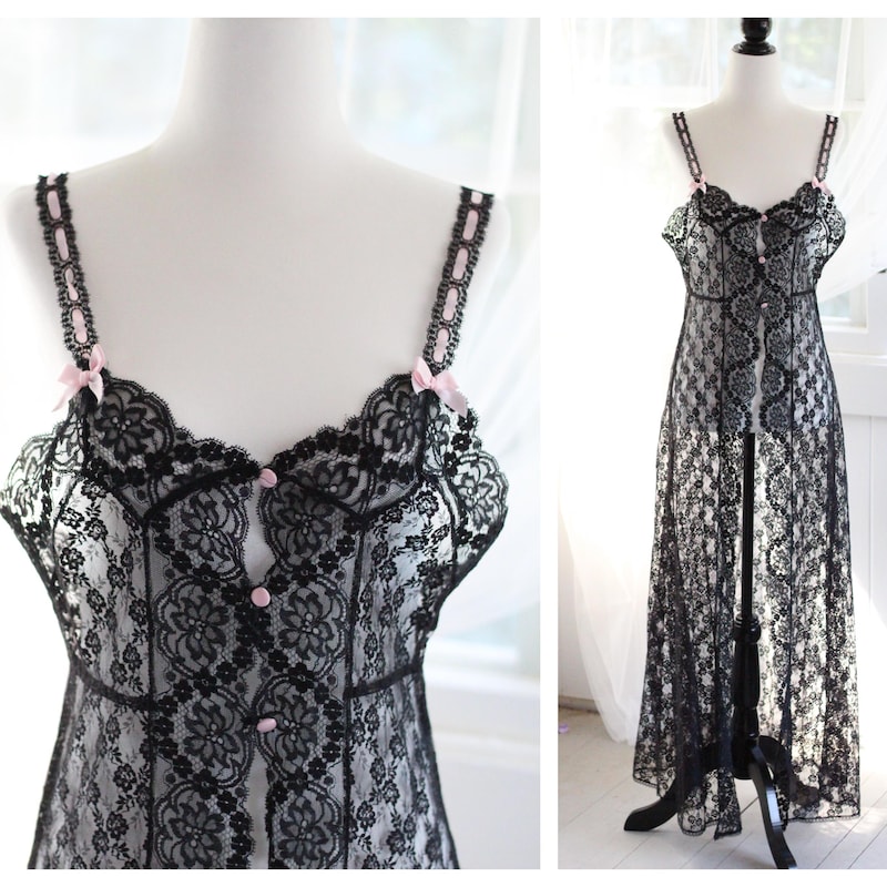 Open Front Nightie - Etsy