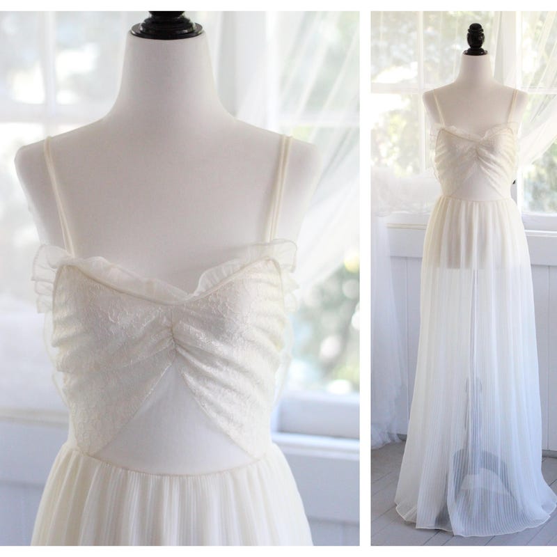 Old Women Sheer Night Gown - Etsy