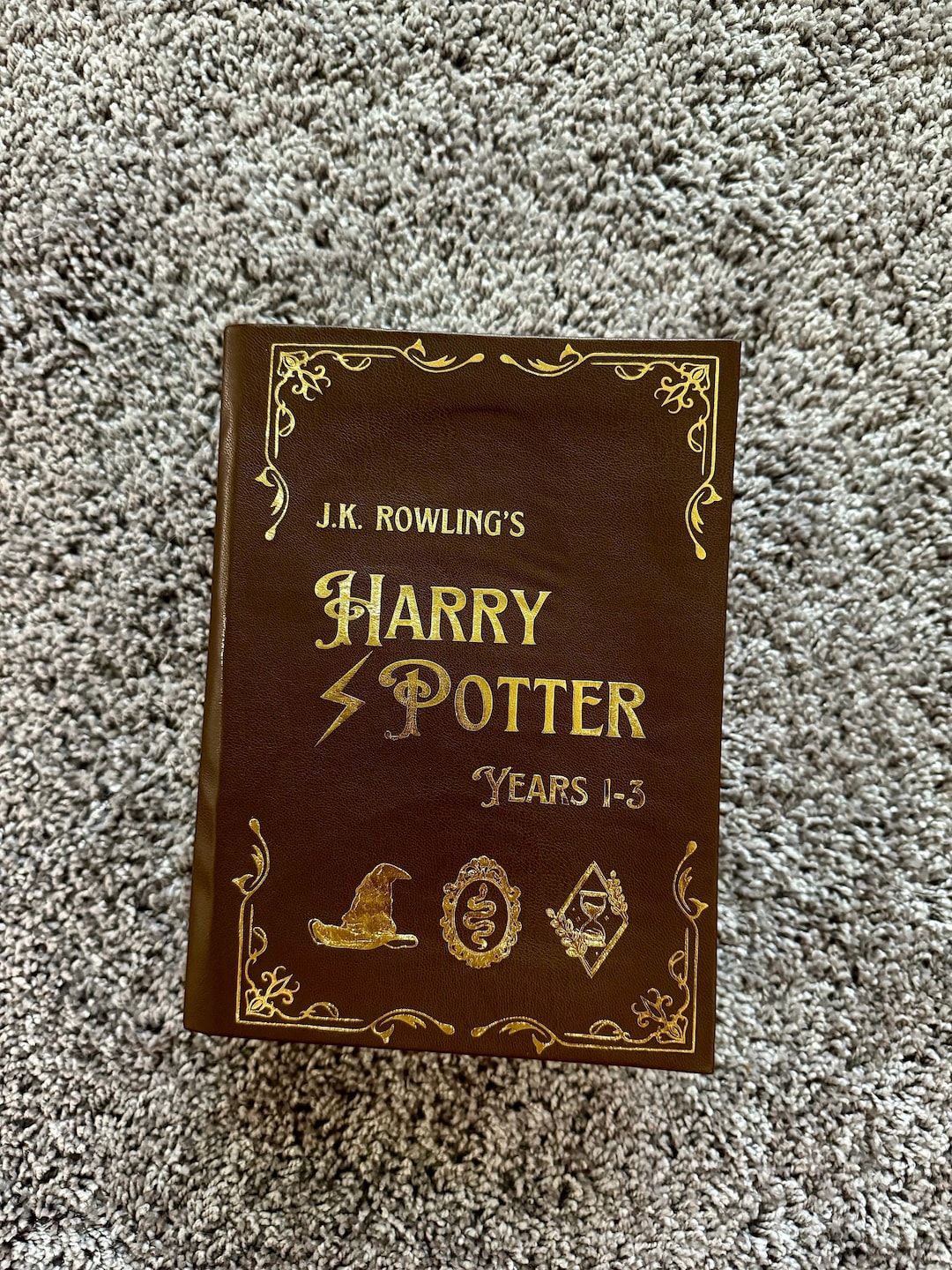 Harry Potter Years 1-3 Omnibus Custom Rebind (leather) - Etsy