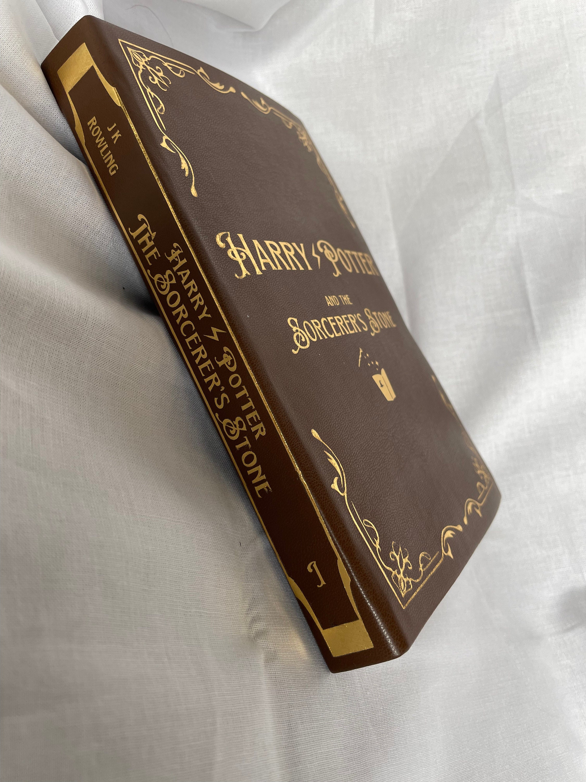 Harry Potter & the Sorcerer's Stone Handmade Rebound Book (leather) - Etsy