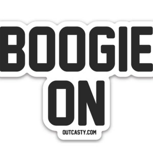 Boogie on Sticker - Etsy