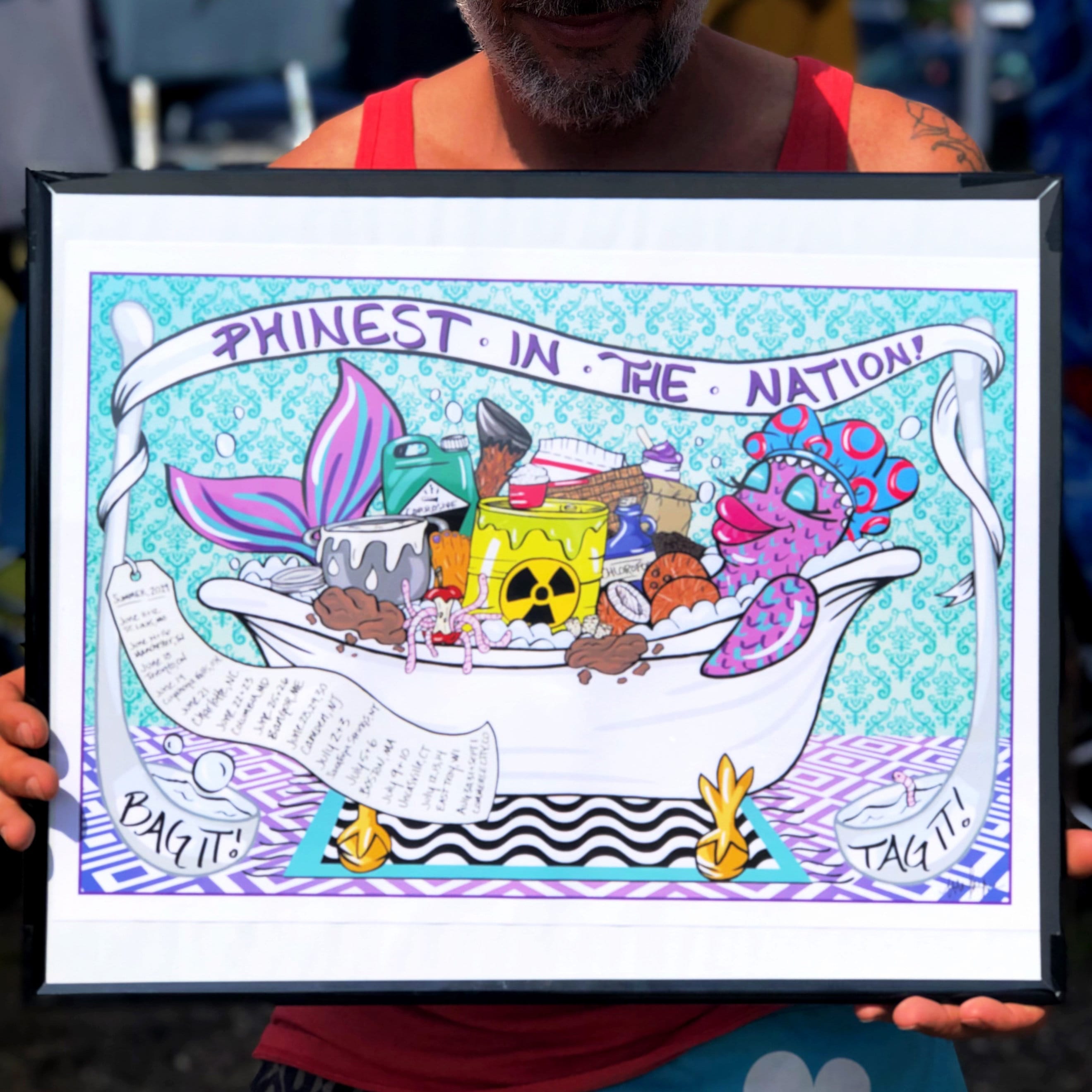 Reba Phish Summer 2019 Tour Poster Print Bag It Tag IT - Etsy
