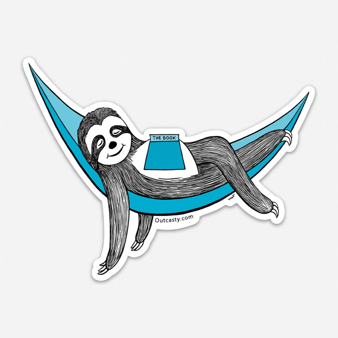 Sloth Sticker, Sloth Sticker, Phish Sticker, Hammock Sticker, Sloth ...