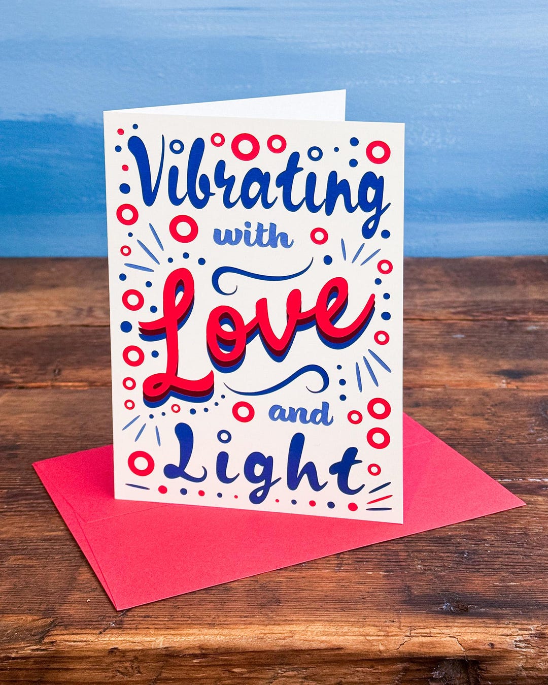 Phish More Greeting Card, Vibrating With Love and Light, Phish Greeting ...