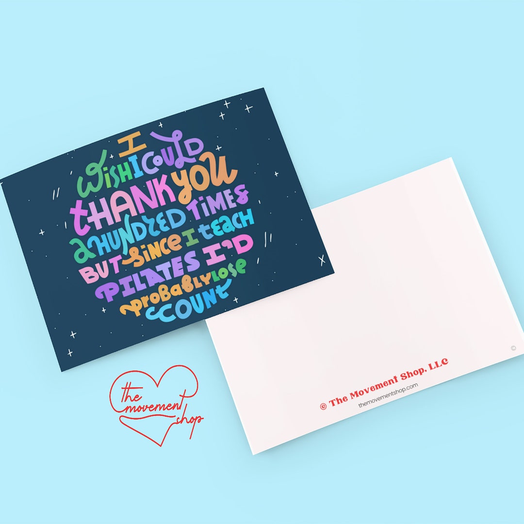 Pilates Teacher | 5.5 X 4 Postcard | Workout Gifts | Funny Cards for ...