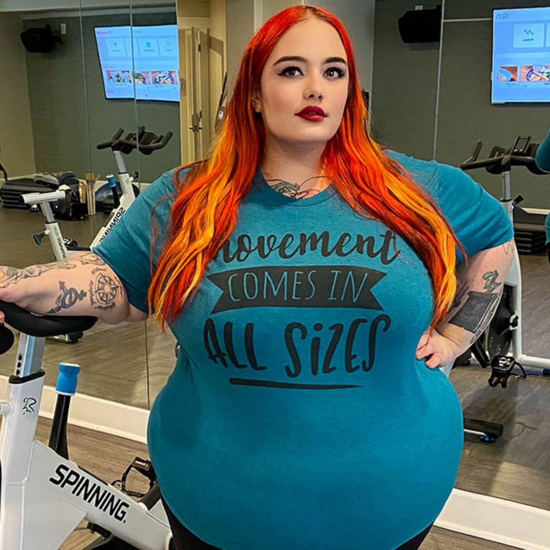 Movement All Sizes | Body Positive Workout Shirts | Pilates Shirt ...