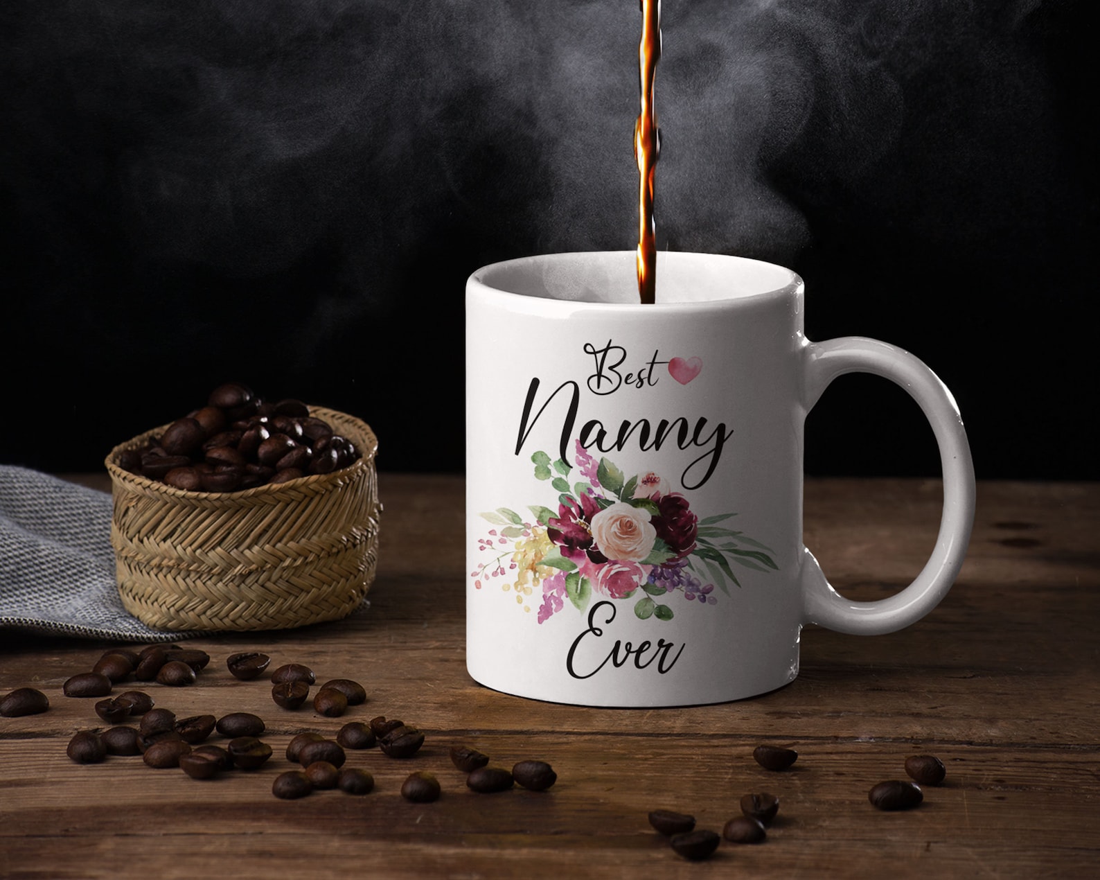 Best Nanny Ever Coffee Mug Nanny Gift From Kids Gift for | Etsy