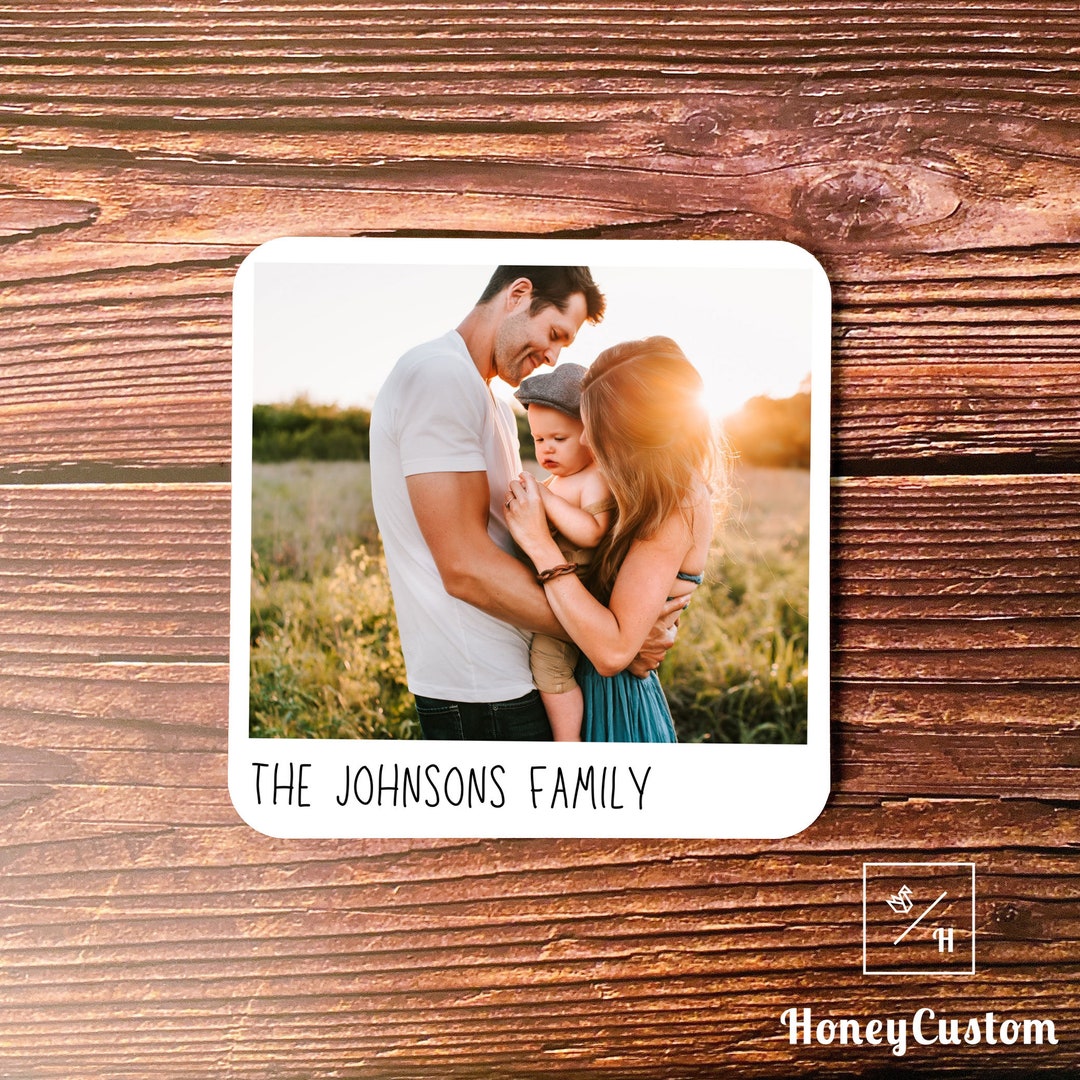 Personalized Photo Coasters, Custom Photo Coasters, Wedding, Engagement ...