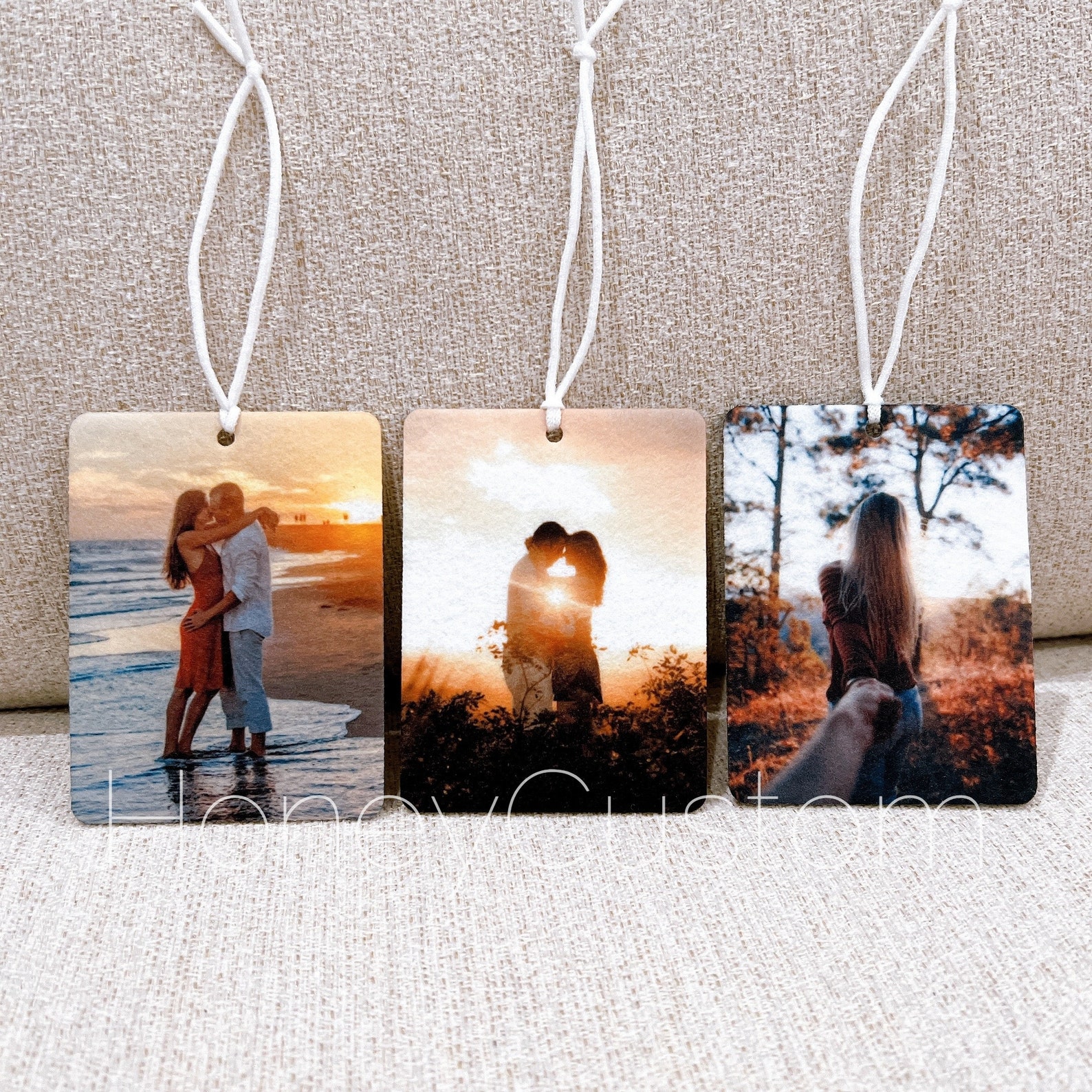 Double Sided Car Freshener With Your Photo Custom Car Scent - Etsy