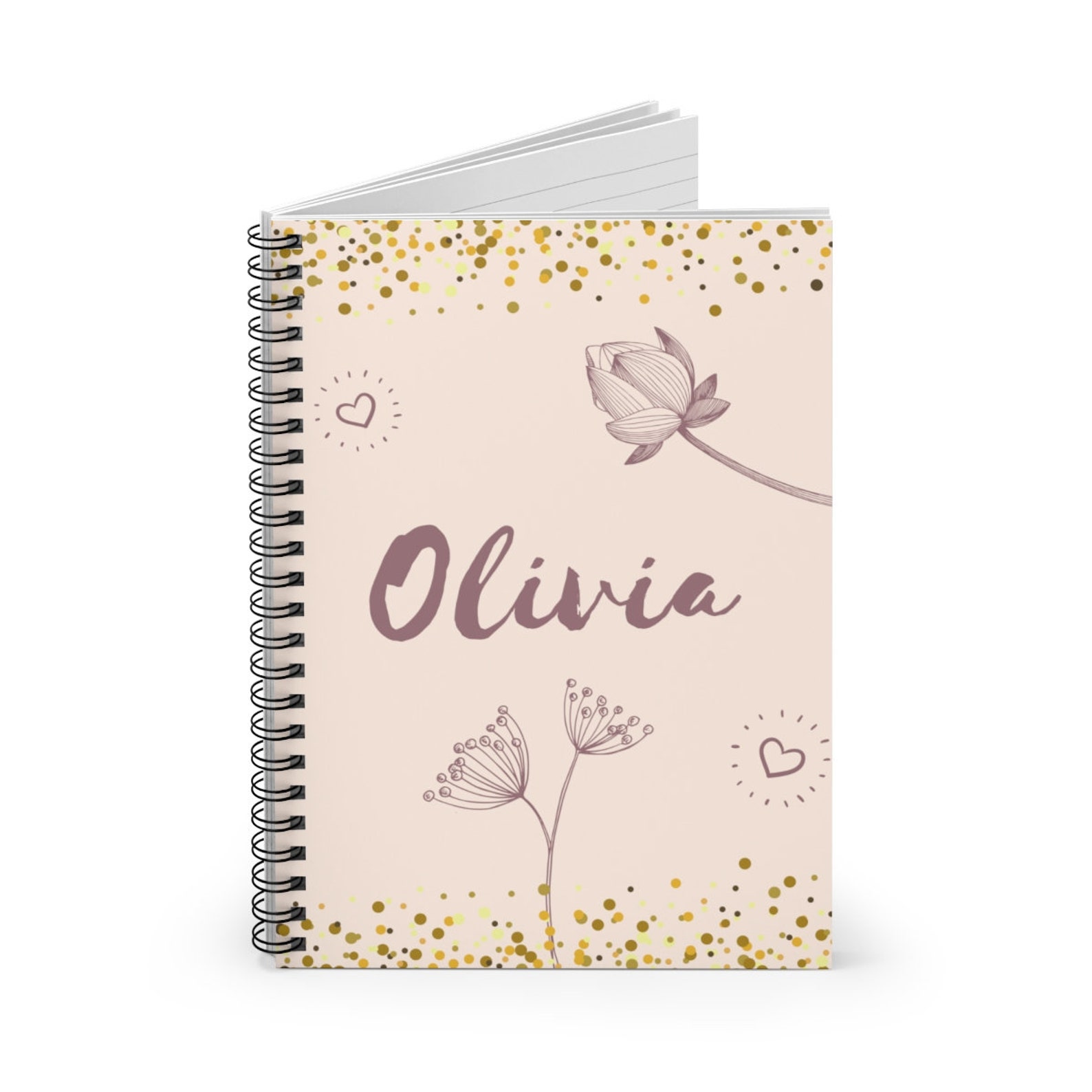 Personalized Spiral Notebook Custom Name Spiral Notebook | Etsy