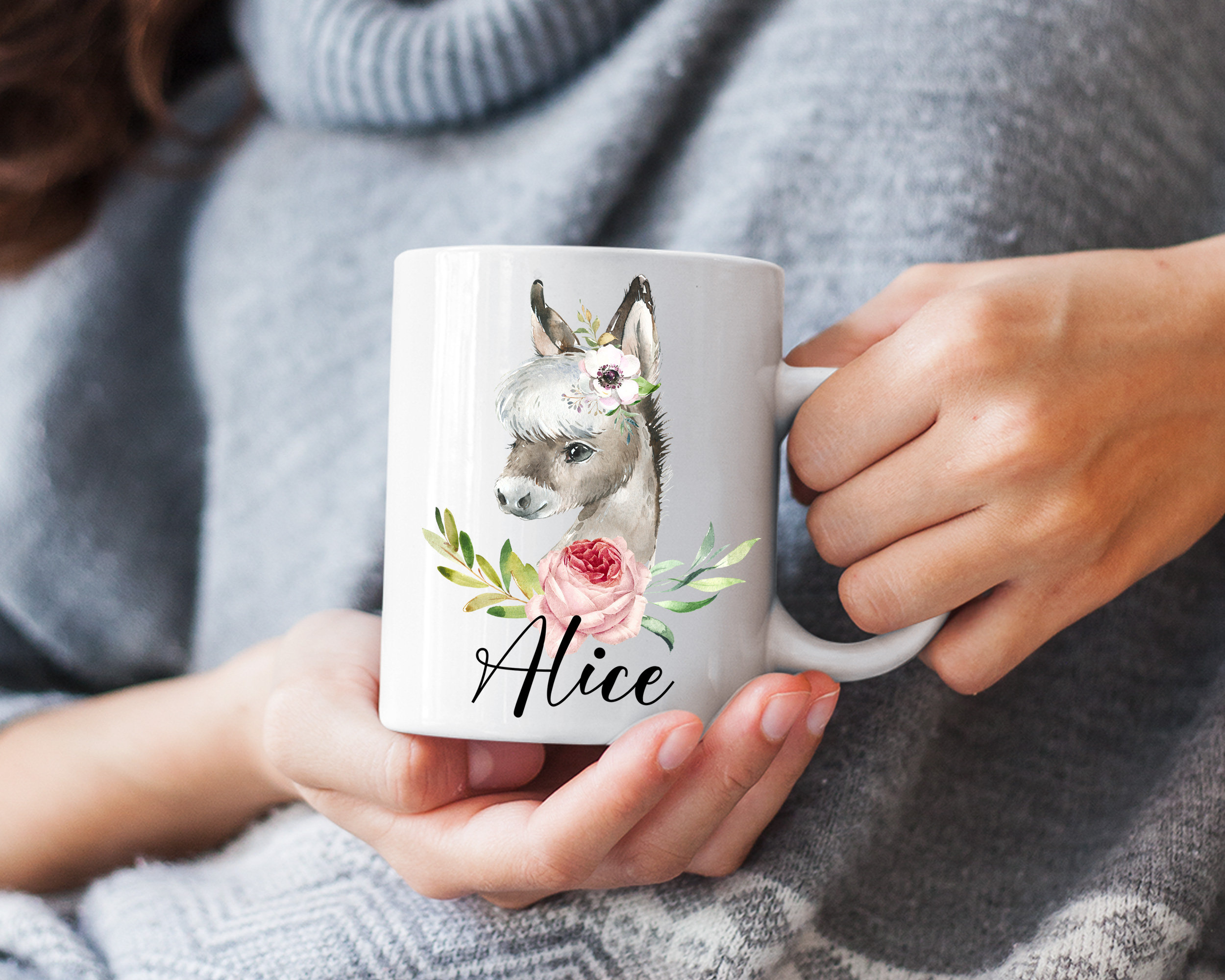 Donkey Mug Donkey Coffee Mug Cute Donkey Gifts Donkey | Etsy