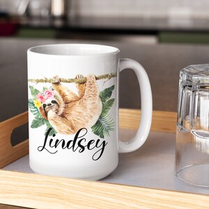 Sloth Mug - Birthday Gift for Girls - Sloth Gifts for Her - Sloth ...