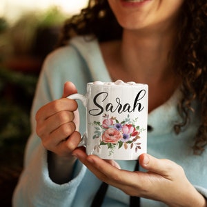 Personalized Name Mug for Women & Girls - Personalized Gift for Her ...