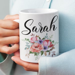 Personalized Name Mug for Women & Girls - Personalized Gift for Her ...