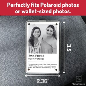 Best Friend Gift Custom Car Visor Photo Clip Thoughtful Friendship Gift ...