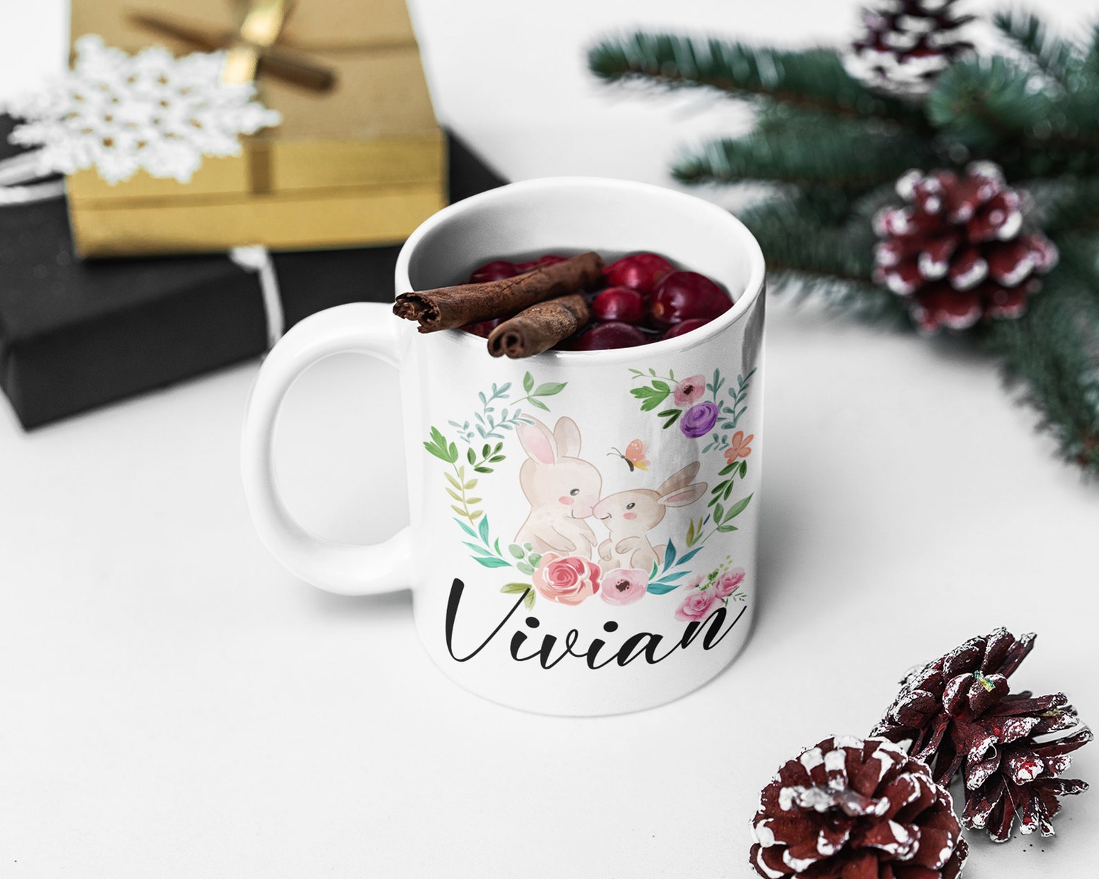 Cute Rabbit Mug Custom Rabbit Coffee Cup Rabbit Gifts for - Etsy