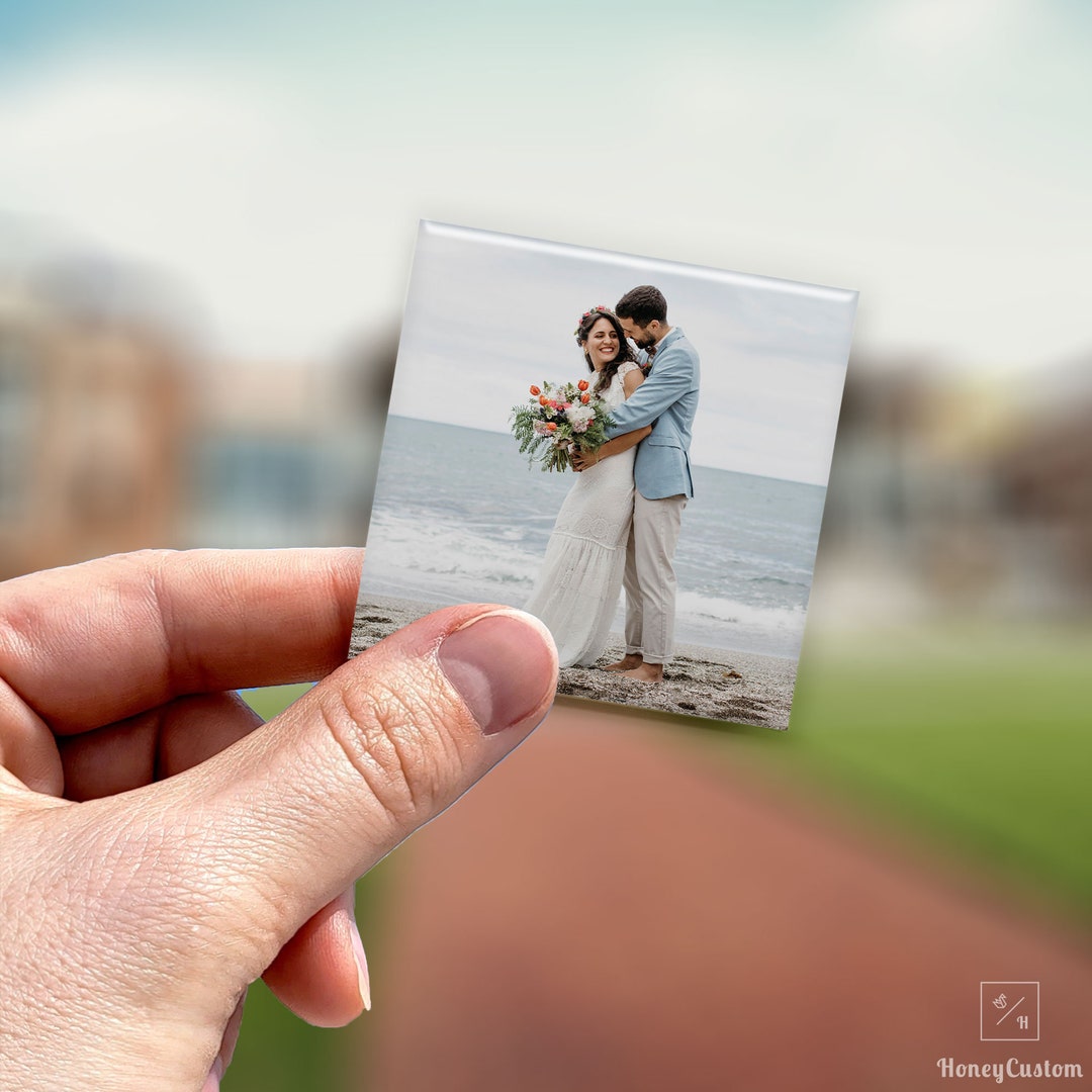 Custom Photo Fridge Magnet for Mr and Mrs | Perfect Bride Gift and ...