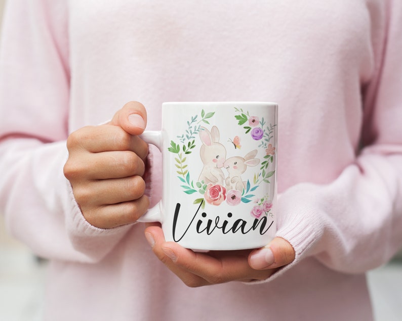 Cute Rabbit Mug Custom Rabbit Coffee Cup Rabbit Gifts for - Etsy