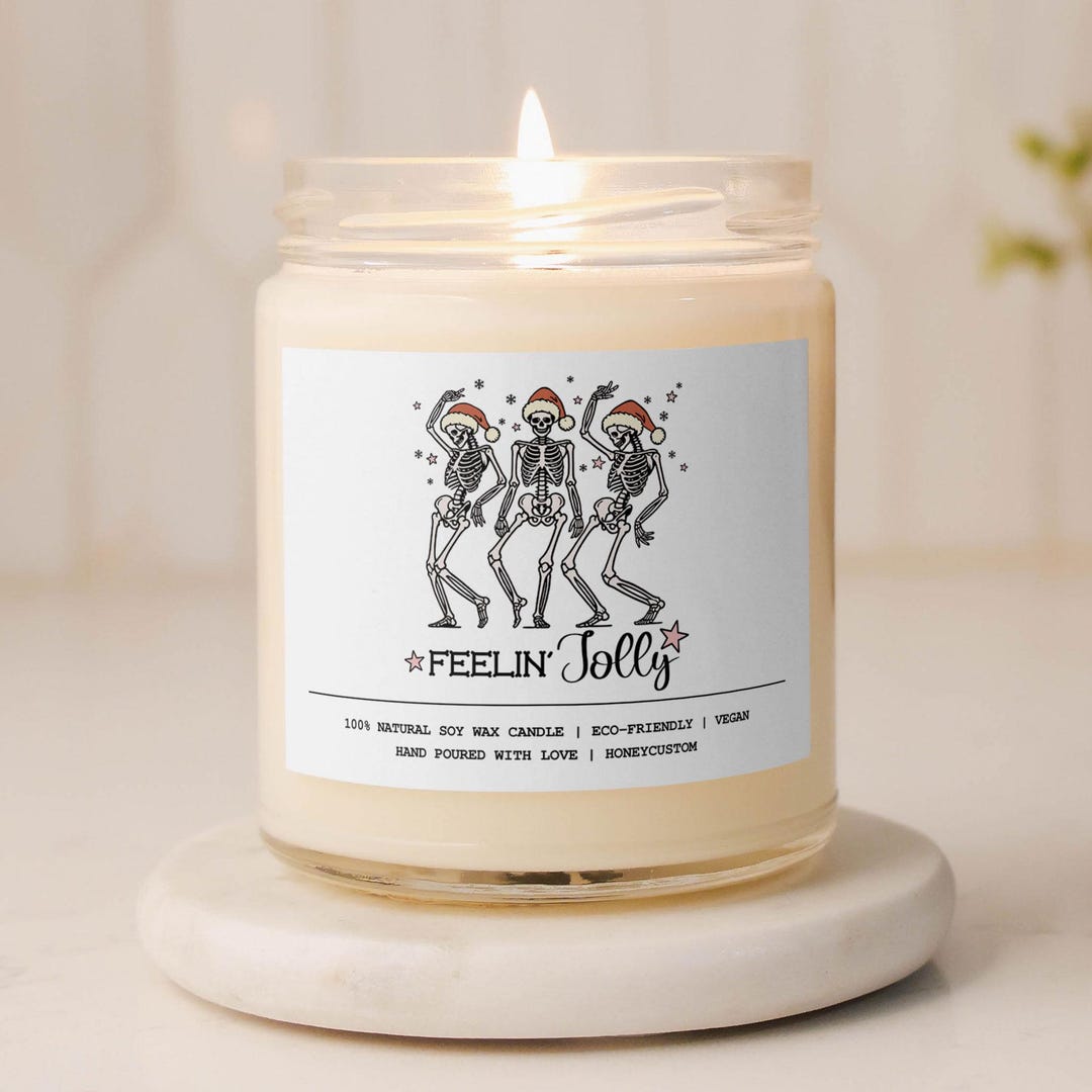 Feelin' Jolly Funny Candle - Hilarious Christmas Gift for Friends ...