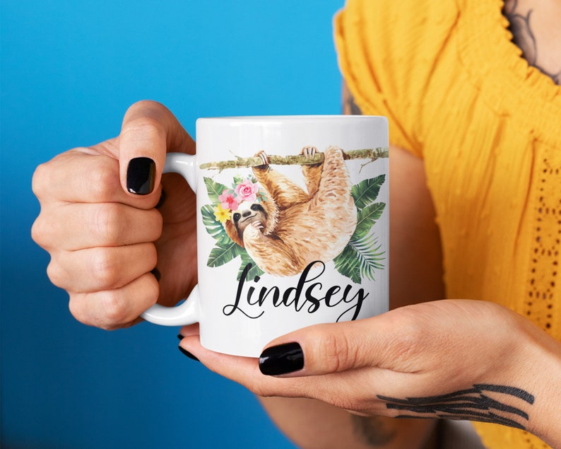 Sloth Mug Birthday Gift for Girls Sloth Gifts for Her | Etsy