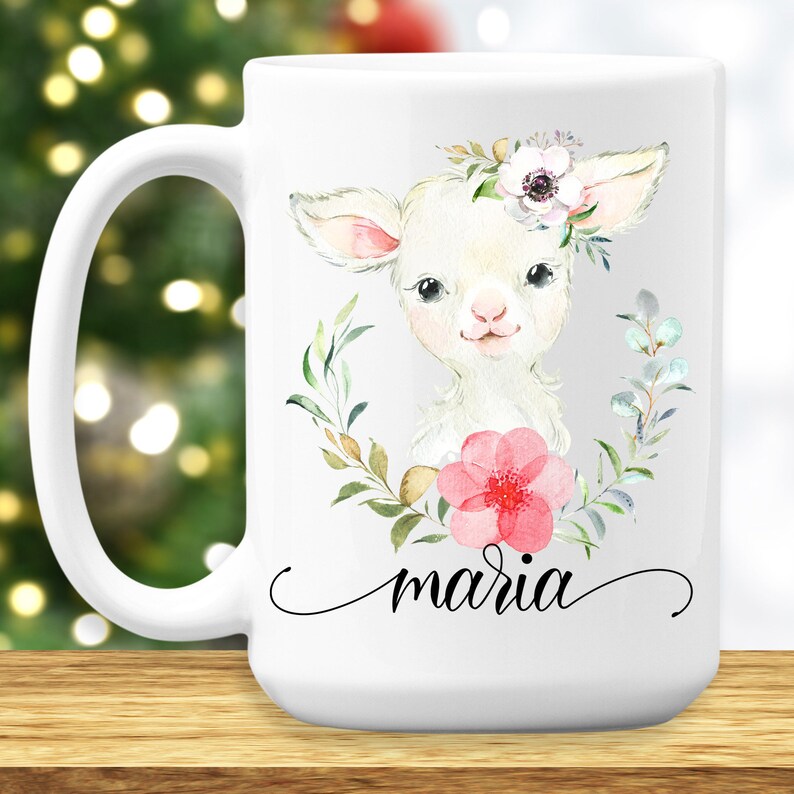 Lamb Mug - Lamb Coffee Mug - Cute Lamb Gifts - Lamb Lover Gifts - Lamb ...
