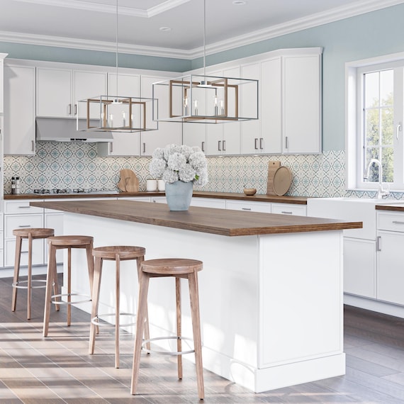 White Slim Shaker Kitchen Cabinets Solid Wood Cabinet With Drawers Modern Skinny Shaker Style Design Semi custom Cabinets Free Quote Etsy