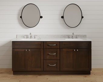 Wood Shaker Bathroom Vanity - Etsy