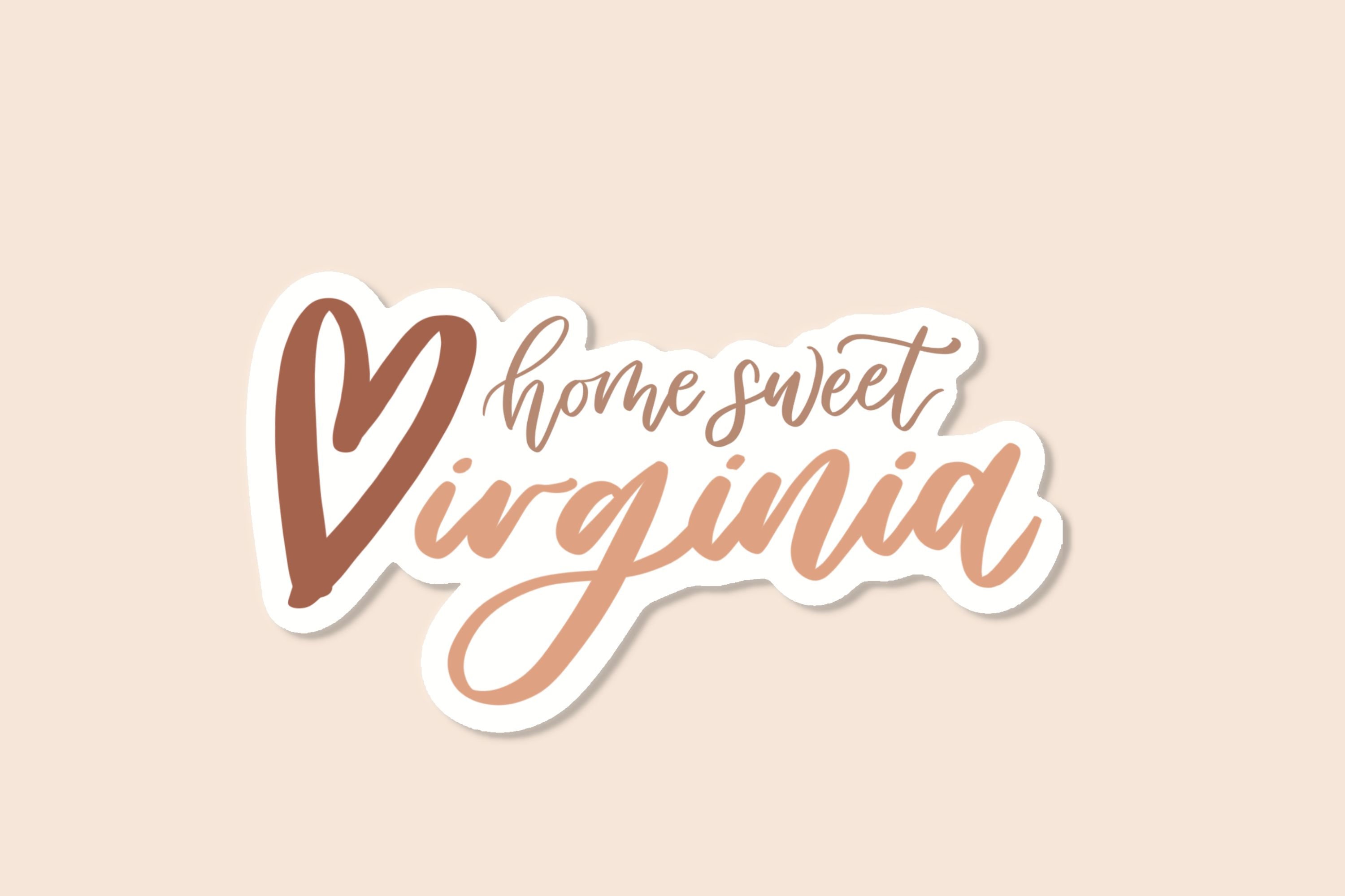 Virginia Sticker Boho, Virginia State Gifts, VA State Stickers, VA is ...