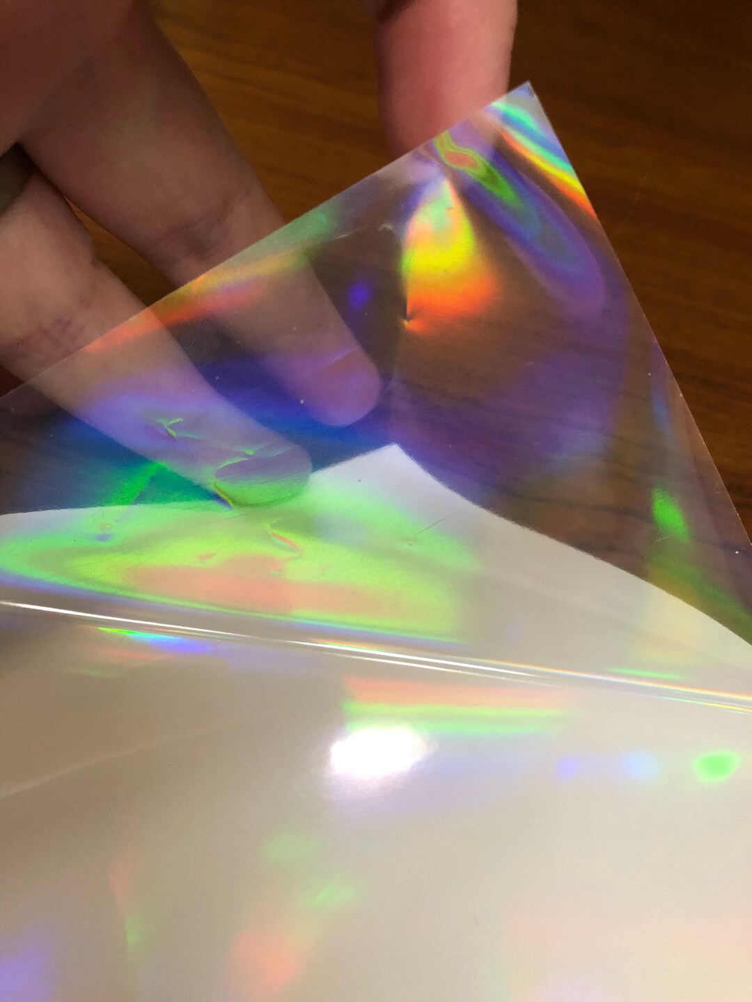 Plain Holographic Self Adhesive Sheet 10 Sheets - Etsy