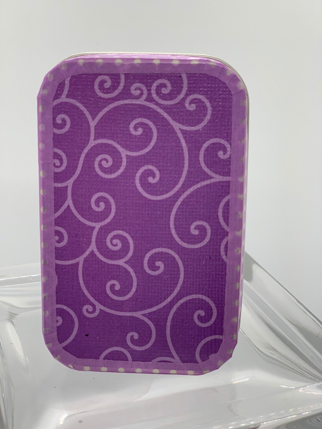 Affirmation Box With 21 Affirmation Cards, Purple Swirls - Etsy