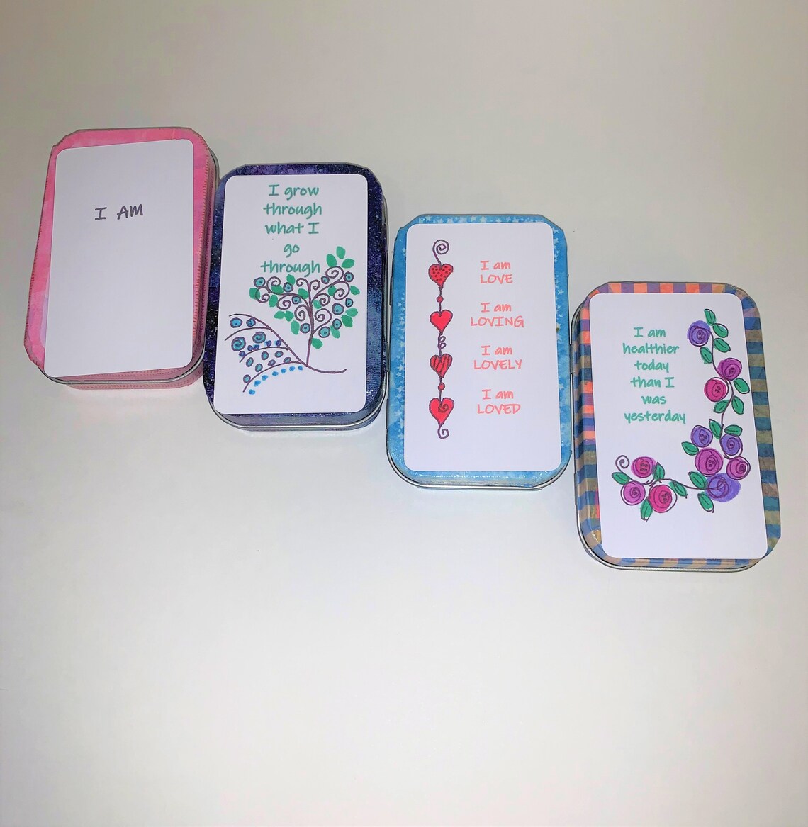 Affirmation Box With 21 Affirmation Cards Bees - Etsy