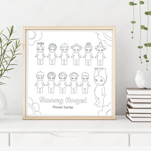 Sonny Angel, Coloring Sheet, Poster, Kawaii, Digital Download PDF ...