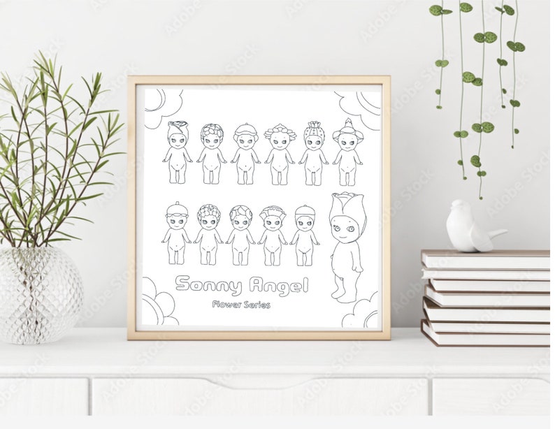 Sonny Angel, Coloring Sheet, Poster, Kawaii, Digital Download PDF - Etsy