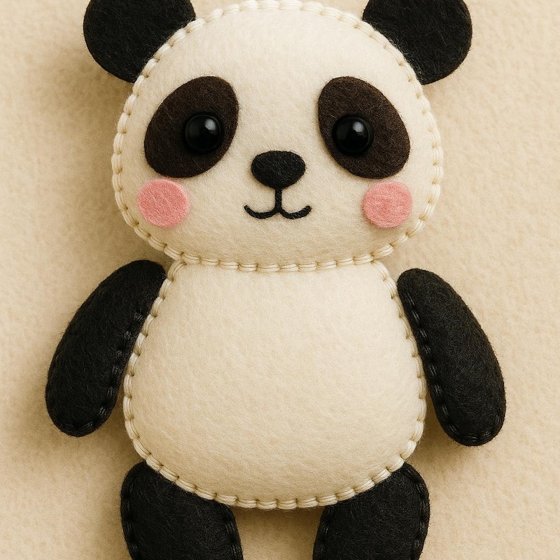 Felt Panda Pattern - Etsy