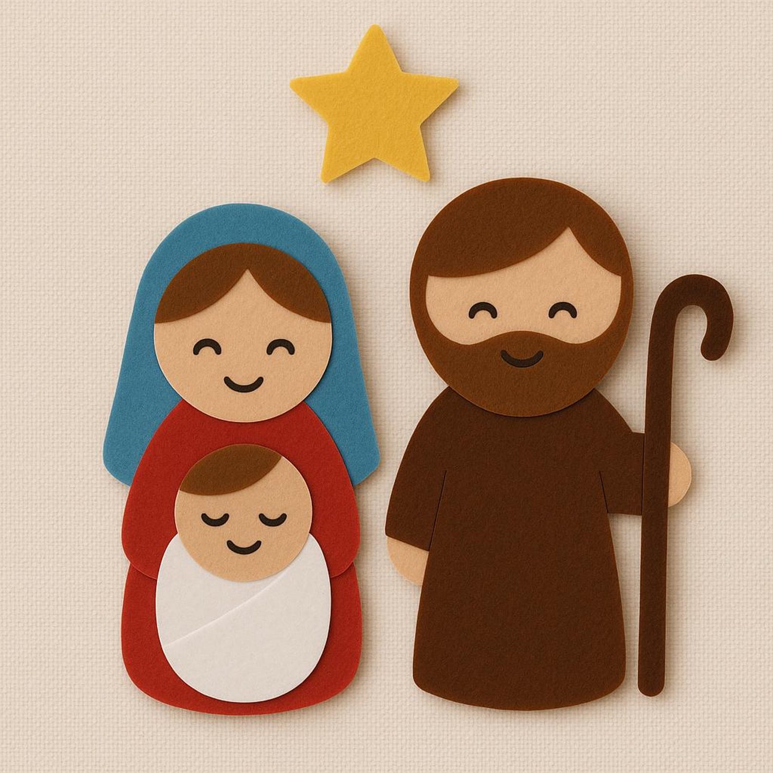 DIY Felt Nativity Tutorial – the Holy Family. This Step-by-step Guide ...