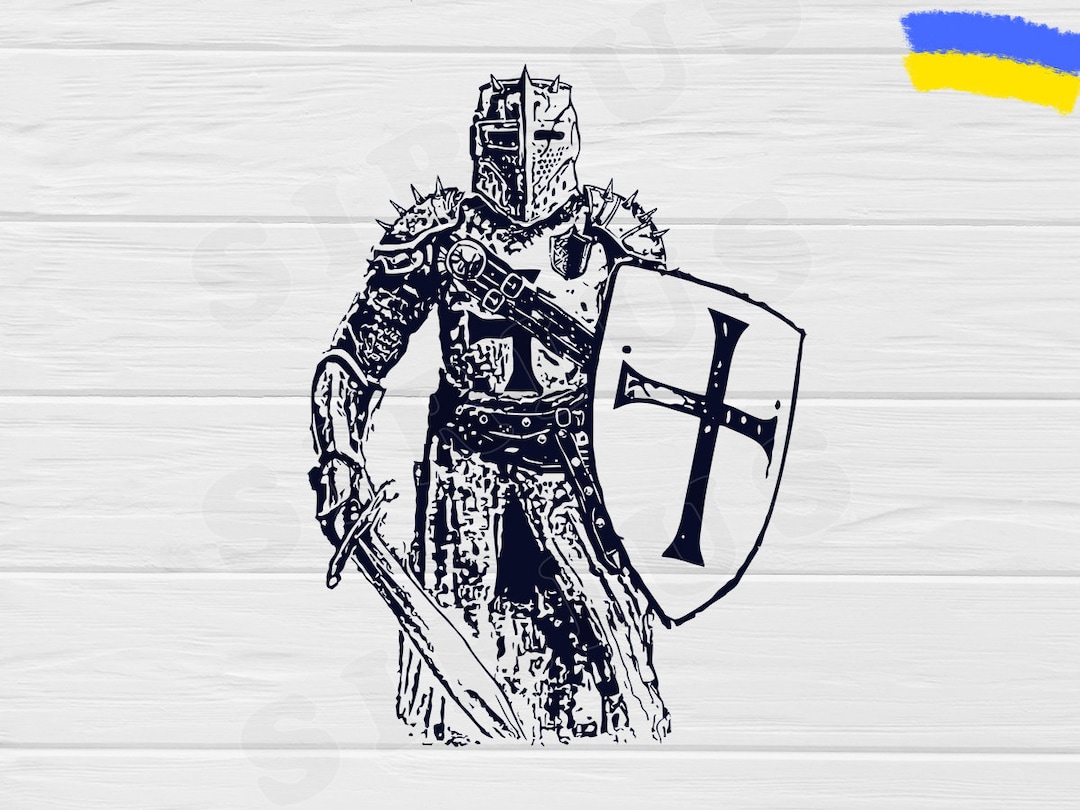 Knight Templar, Medieval Warrior, Swordsman, SVG, AI, Cricut ...