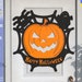 Halloween Door Hanger Pumpkin Face, Halloween Sign Digital File, Svg ...