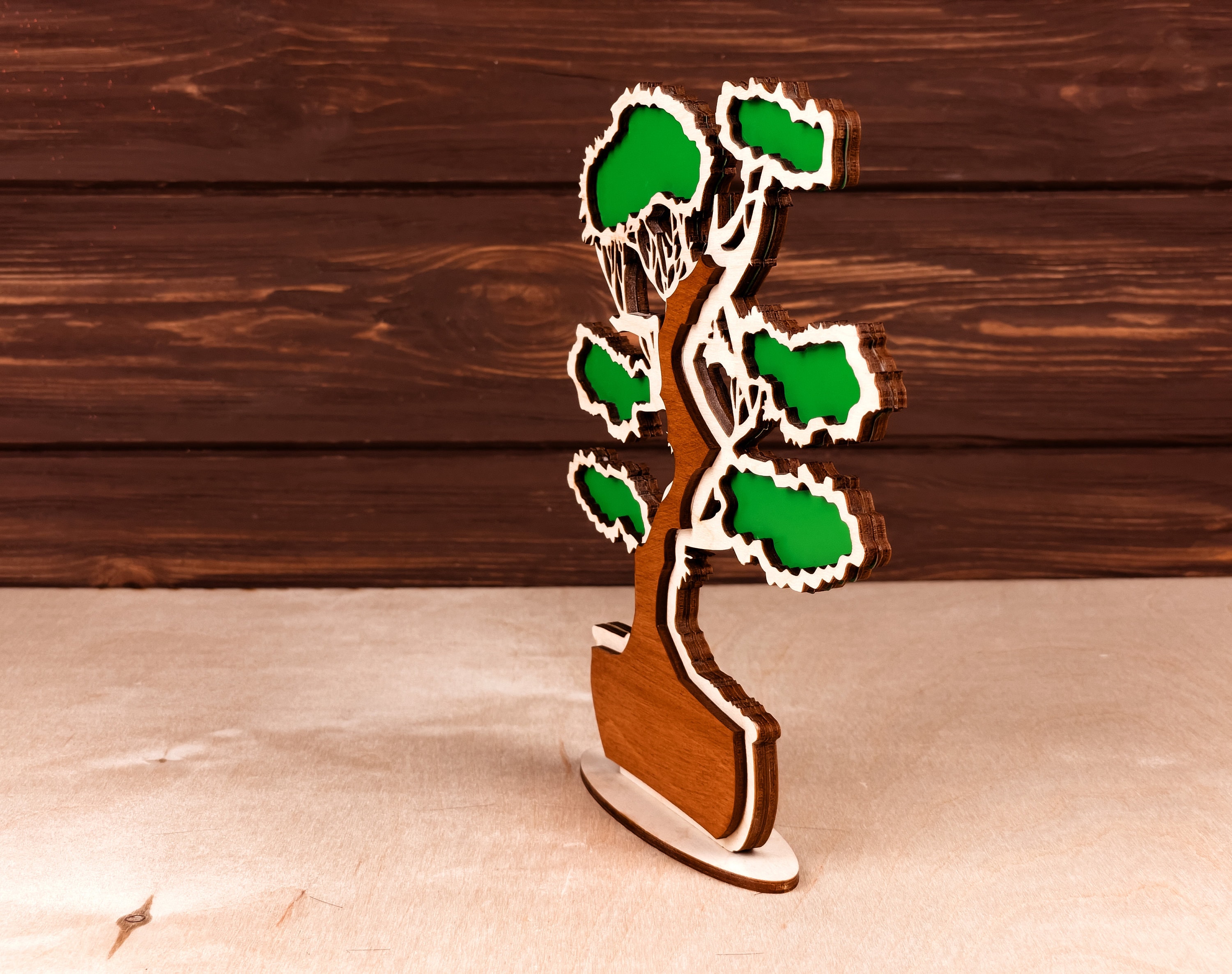 Bonsai Tree Laser Cut File. 3D Tree SVG Multilayer Tree Laser - Etsy