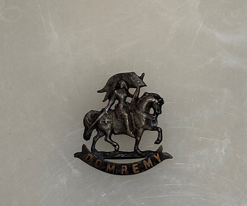 Antique St. Joan of Arc Jewelry Pin, French Art Nouveau Joan of Arc ...