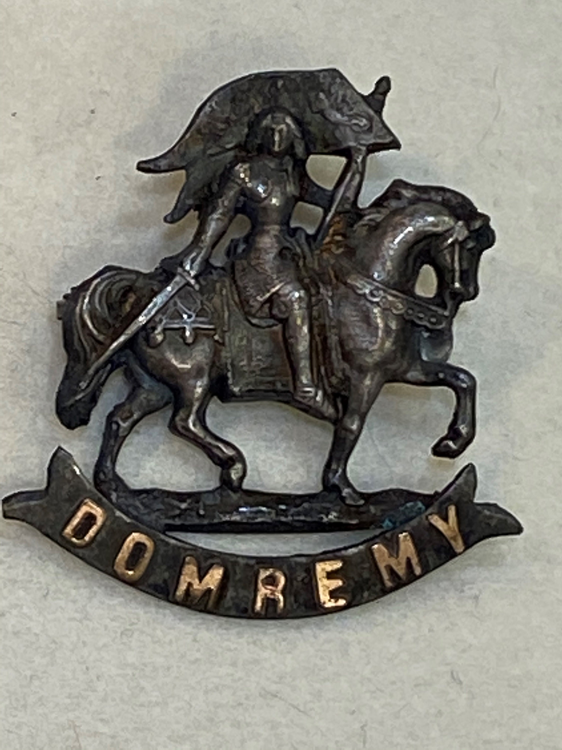 Antique St. Joan of Arc Jewelry Pin, French Art Nouveau Joan of Arc ...