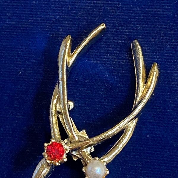 Rhinestone Antler - Etsy