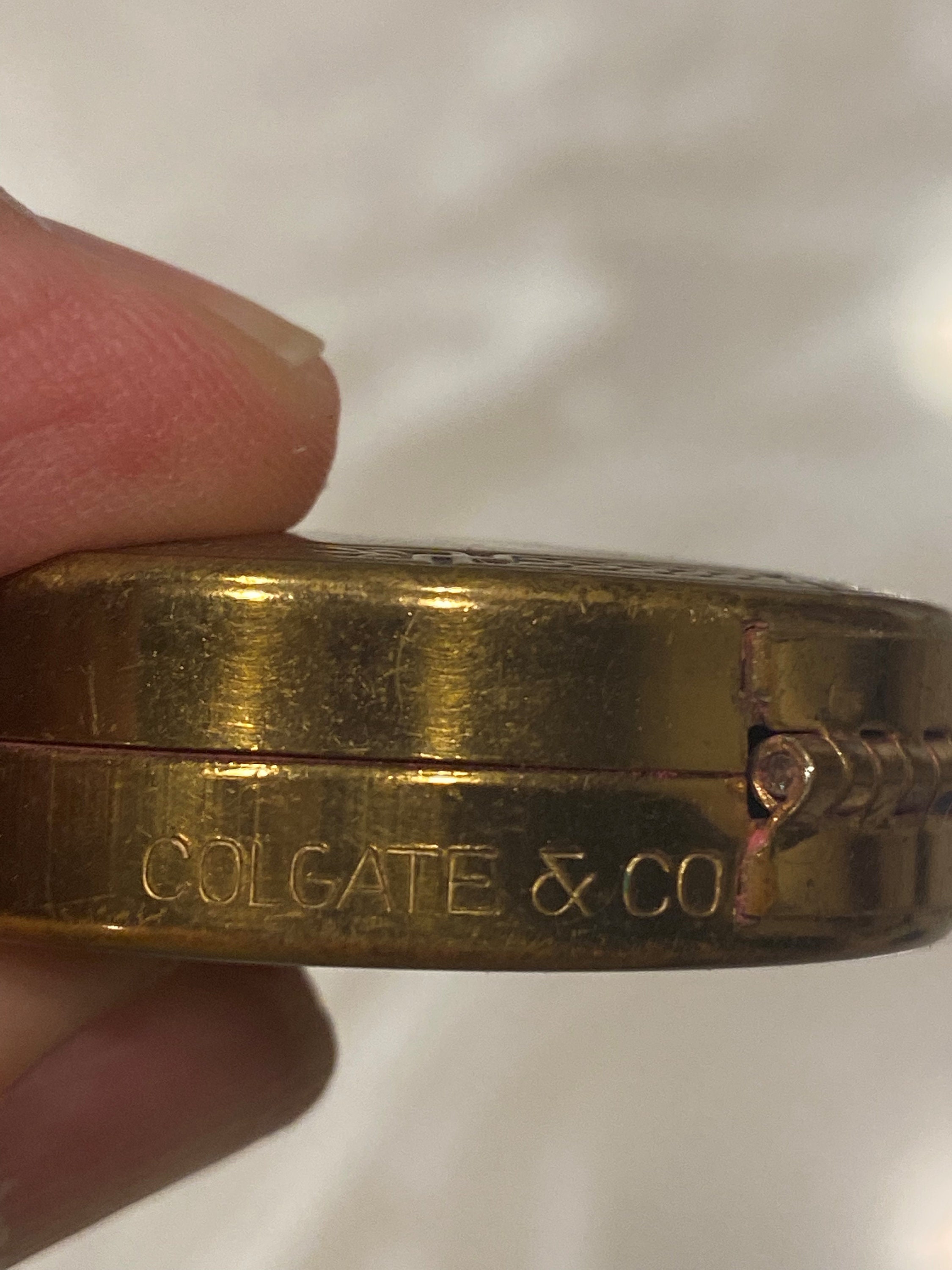 Colgate & Co. Powder Blush Compact Mirror Vintage Compact - Etsy