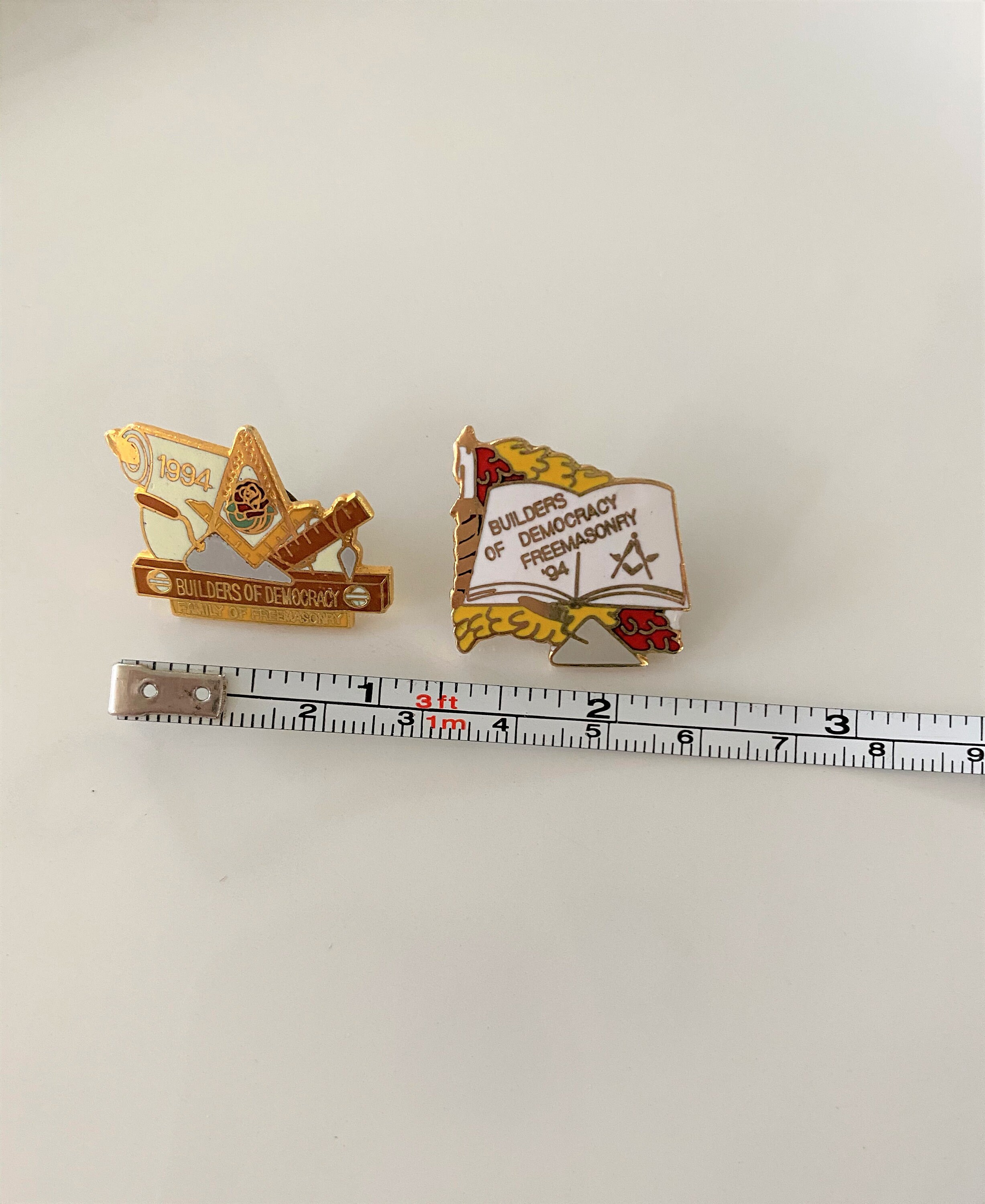 1994 Masonic Pin, Masonic Lapel Pins, Free Mason Pin, 94 Freemason Pin ...