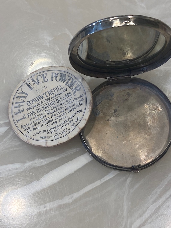 vintage compact for powder - Gem